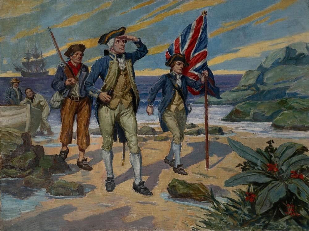 T. Heath Robinson | Captain Cook Botany Bay and The Death of General ...