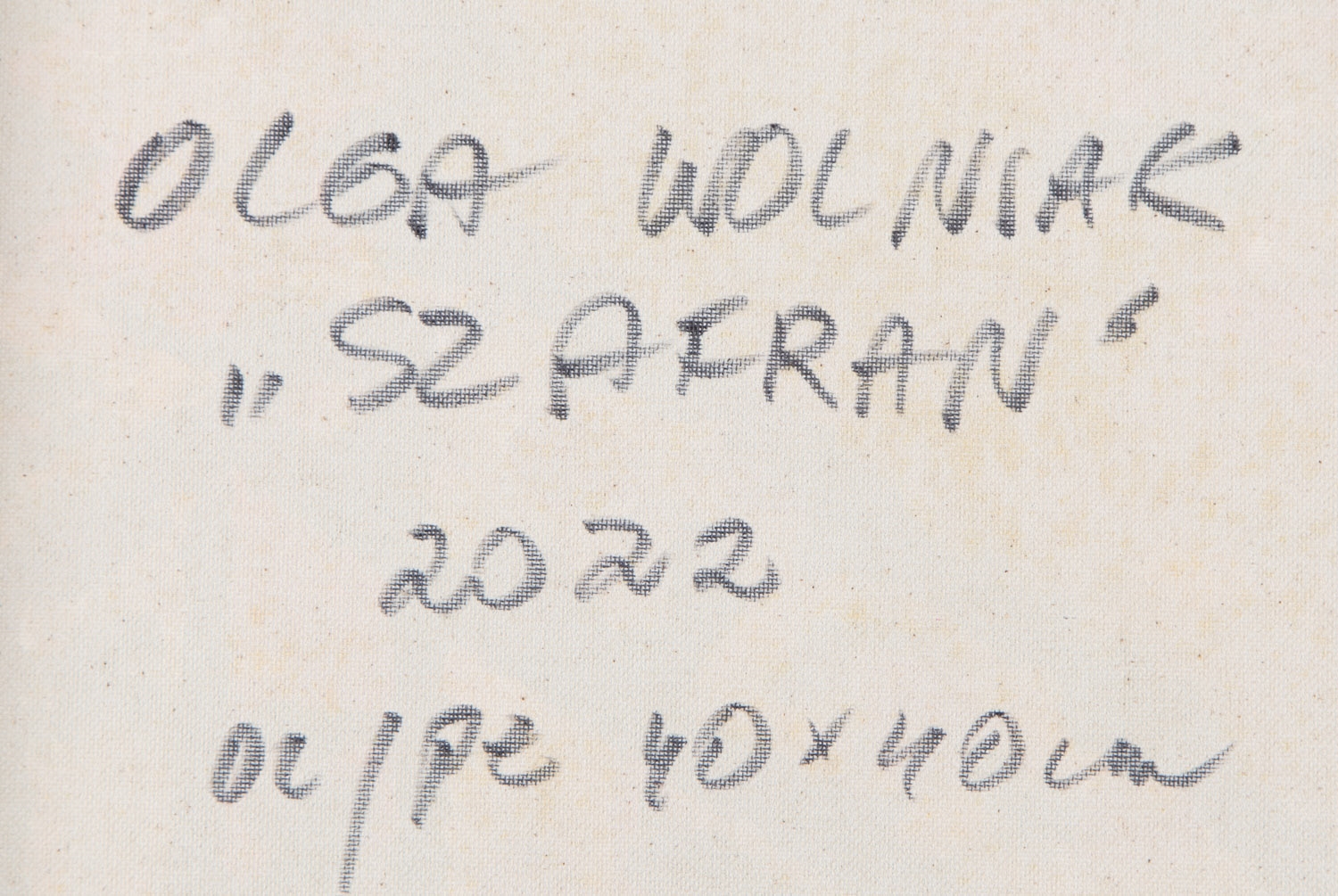 Olga Wolniak | Saffron (2022) | MutualArt
