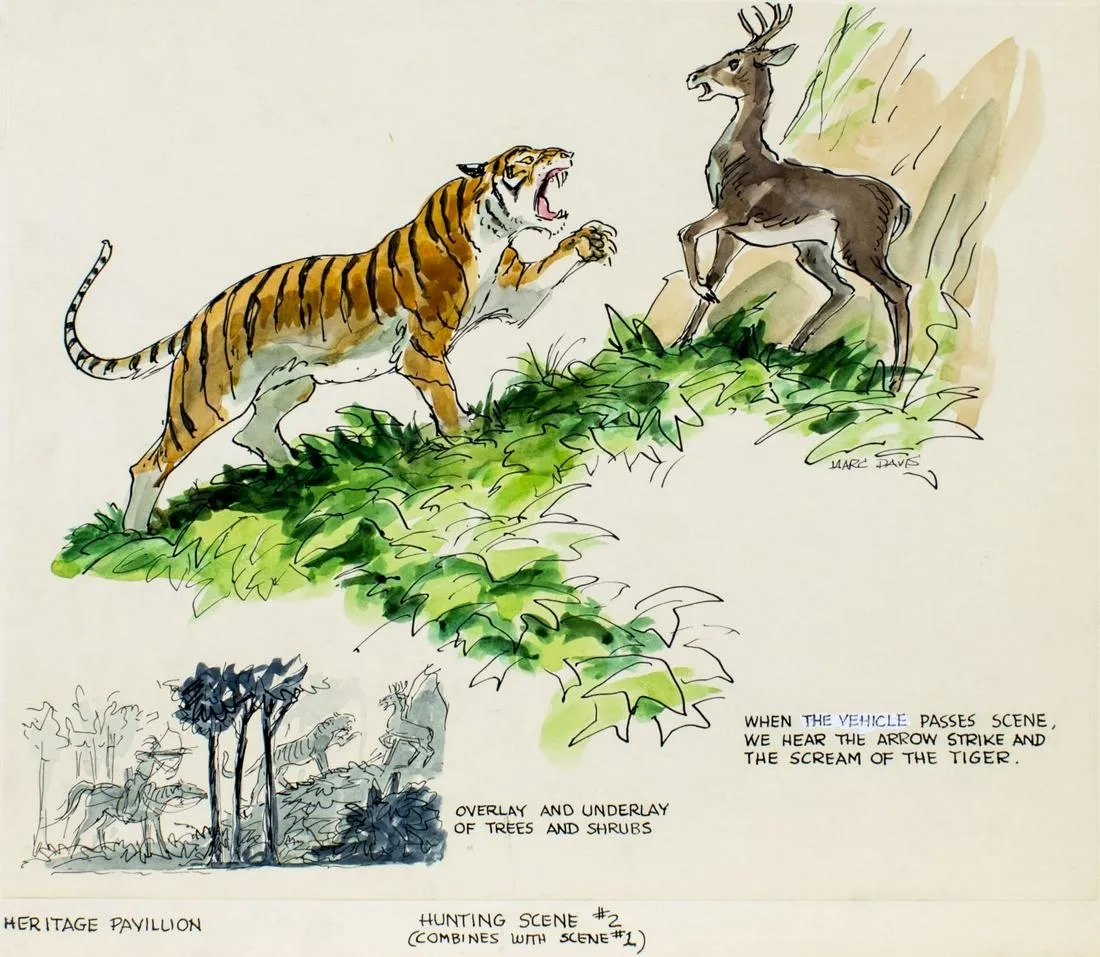 Marc Davis | Illustration - Hunting Scene #2 | MutualArt