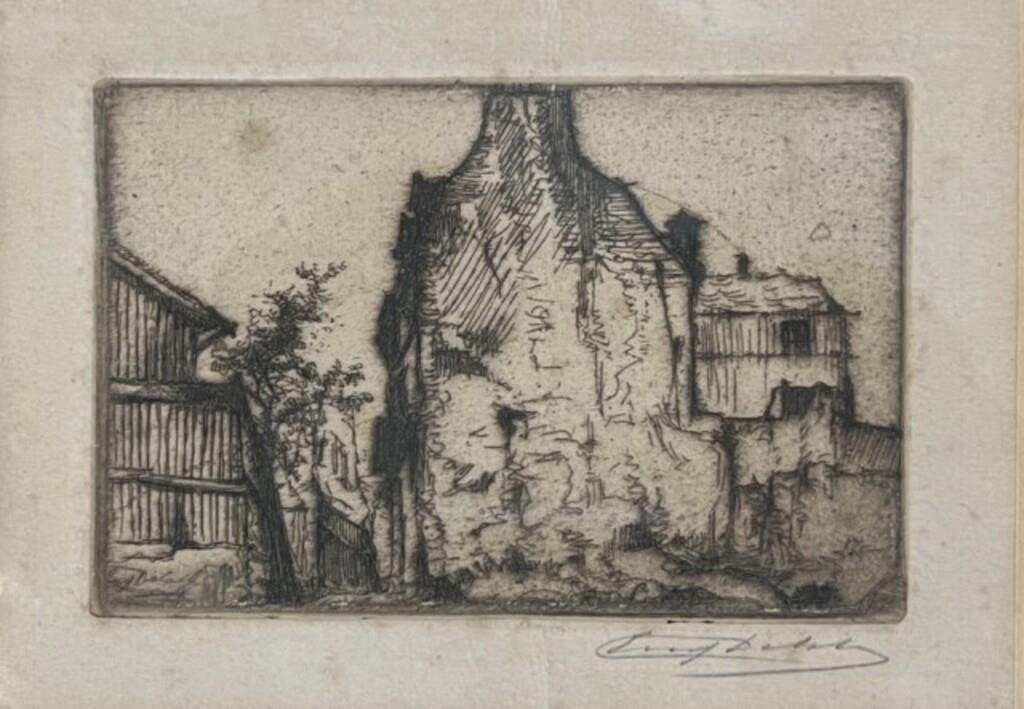 Eugène Delâtre | La rue Cortot à Montmartre | MutualArt