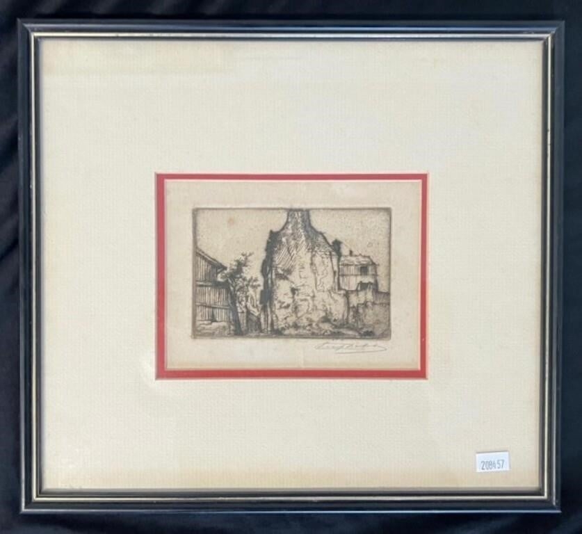 Eugène Delâtre | La rue Cortot à Montmartre | MutualArt
