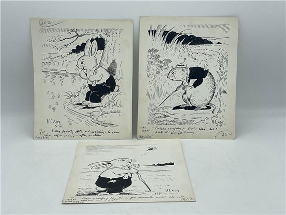 Harrison Cady | 3 Harrison Cady Signed Illustrations | MutualArt