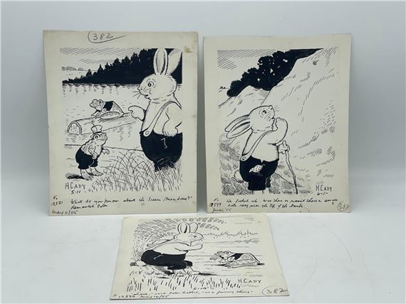 Harrison Cady | 3 Harrison Cady Signed Illustrations | MutualArt