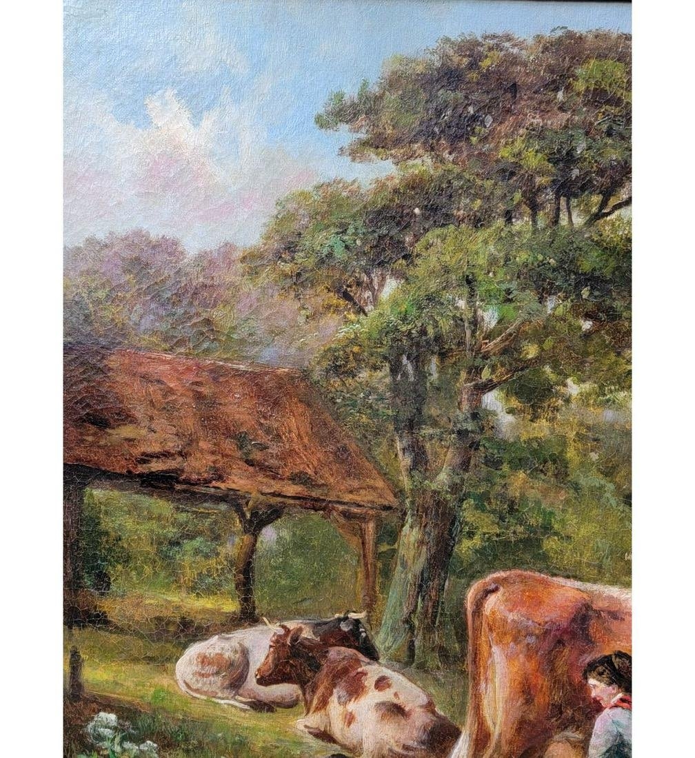 Claude Cardon | British-Claude Cardon Oil On Canvas Landscape Farm ...
