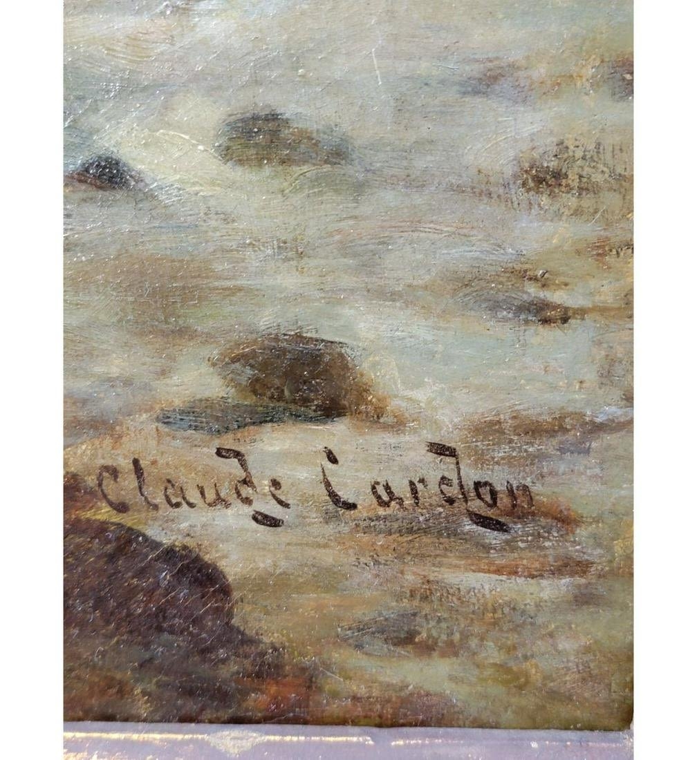 Claude Cardon | British-Claude Cardon Oil On Canvas Landscape Farm ...