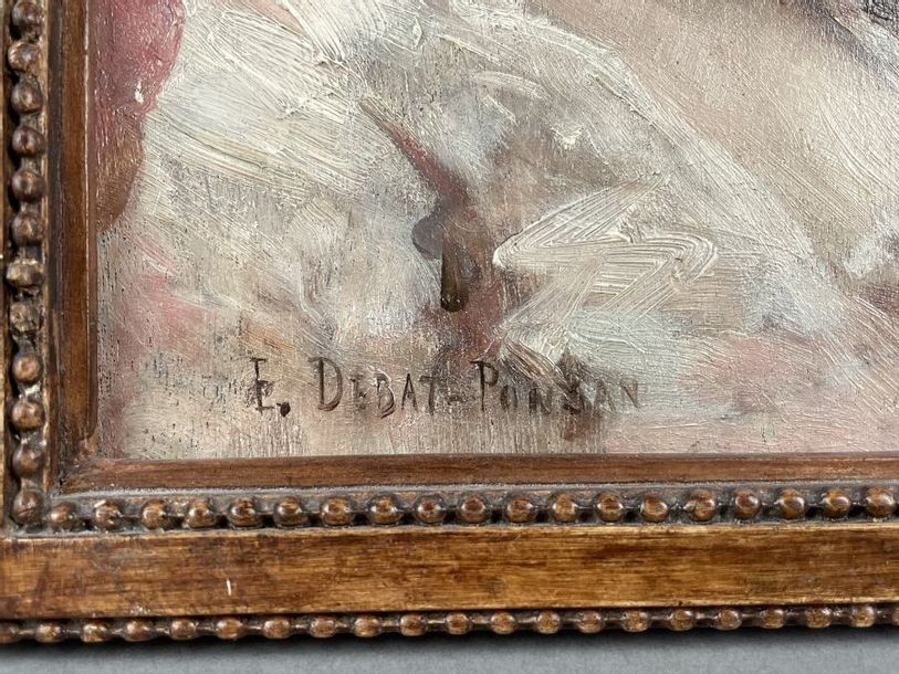 Édouard Bernard Debat-Ponsan | Young woman in profile bust | MutualArt