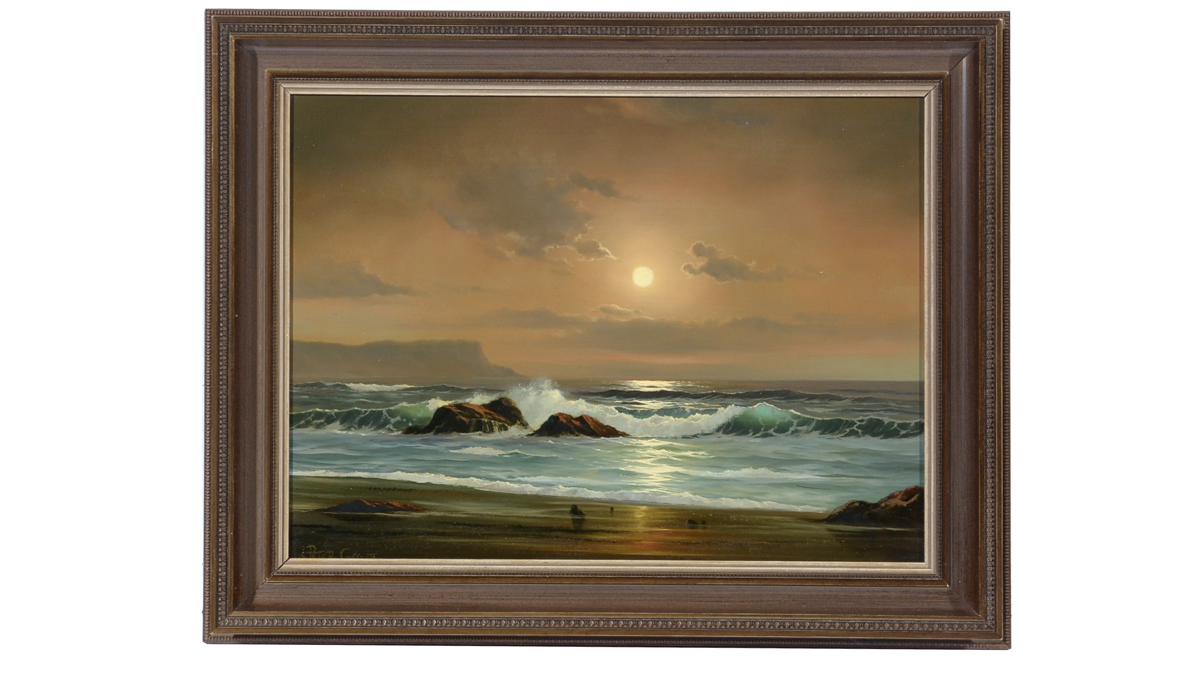 Peter Cosslett | Moonlit Shore | MutualArt