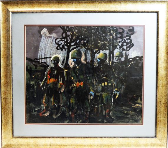 Antoni Sulek | Polish Soldiers at Night | MutualArt