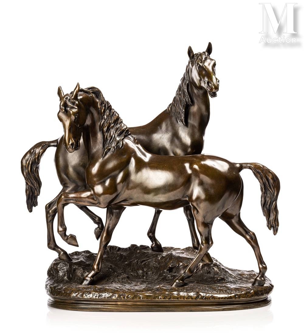 Charles Valton | Bronze à patine brune, | MutualArt