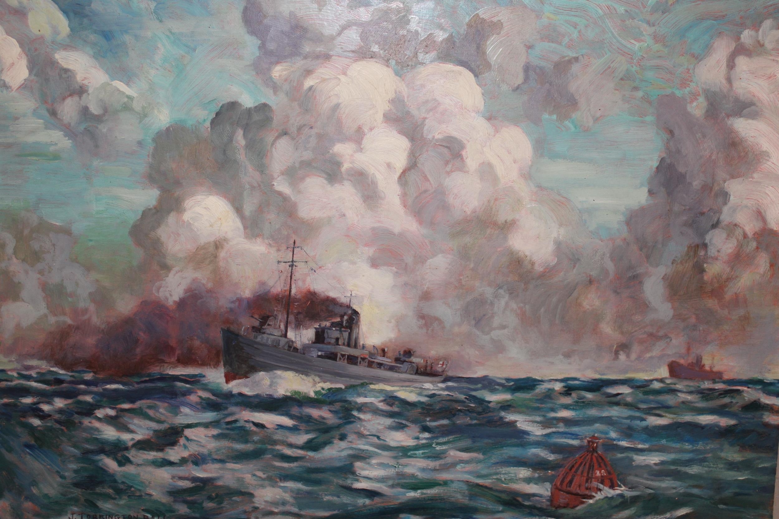 James Torrington Bell | oil on board ' His Majesty's Trawler Agnes ...