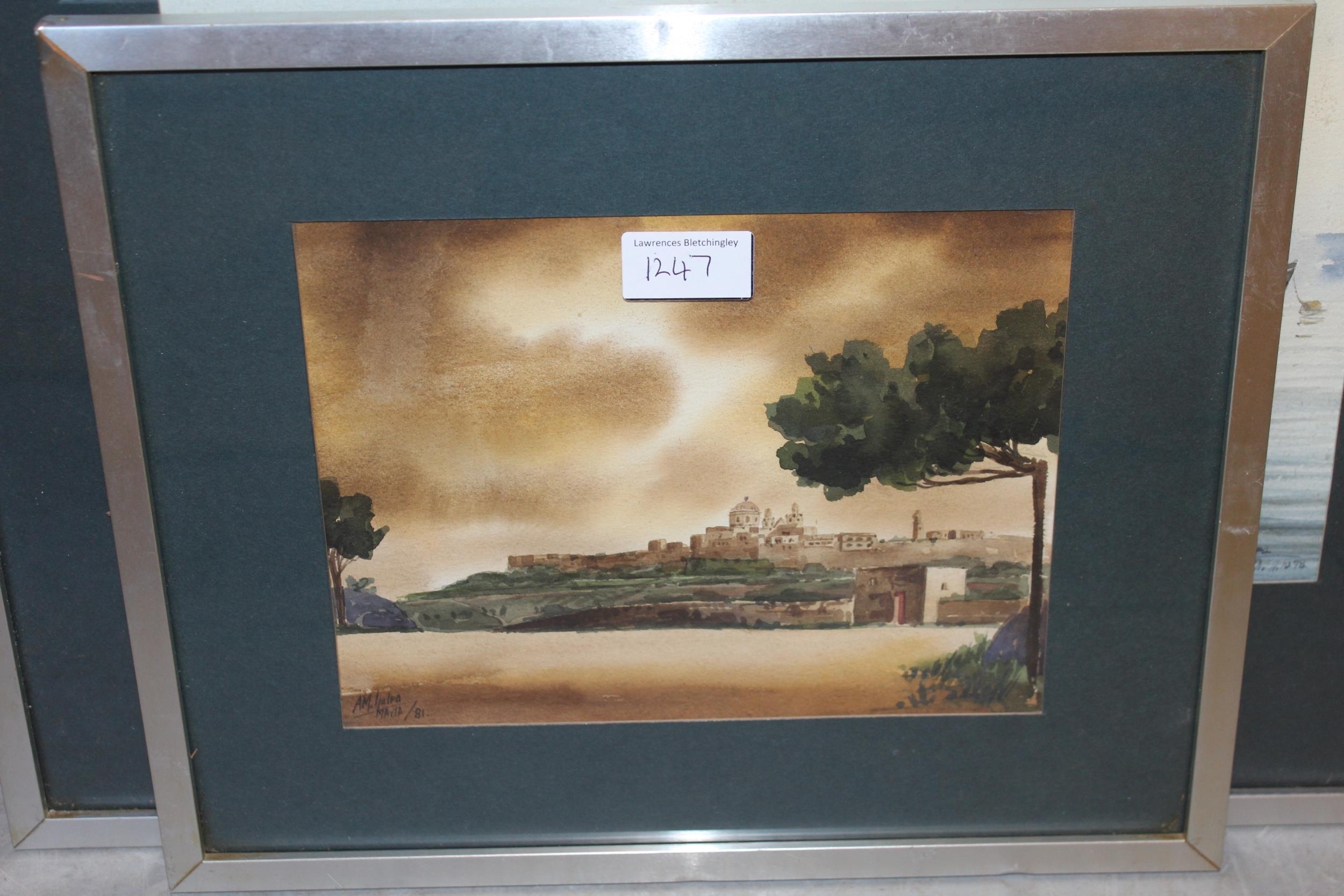 A. M. Galea | two signed watercolours | MutualArt