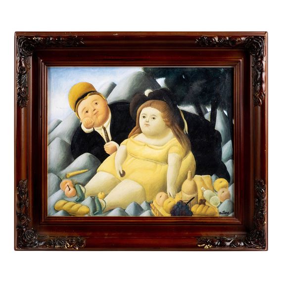 Fernando Botero | Titled Picnic In The Mountains (1966) | MutualArt
