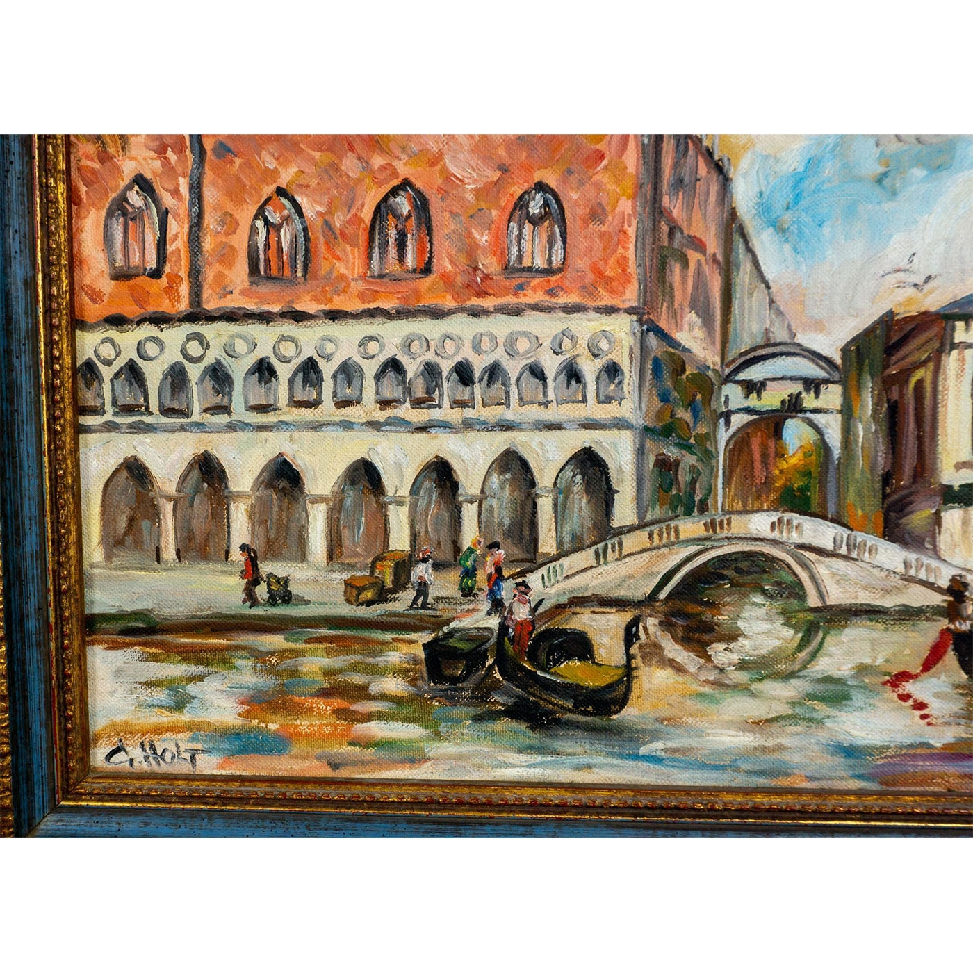 Geoffrey Holt | Depicting a View on a Venetian Canal | MutualArt