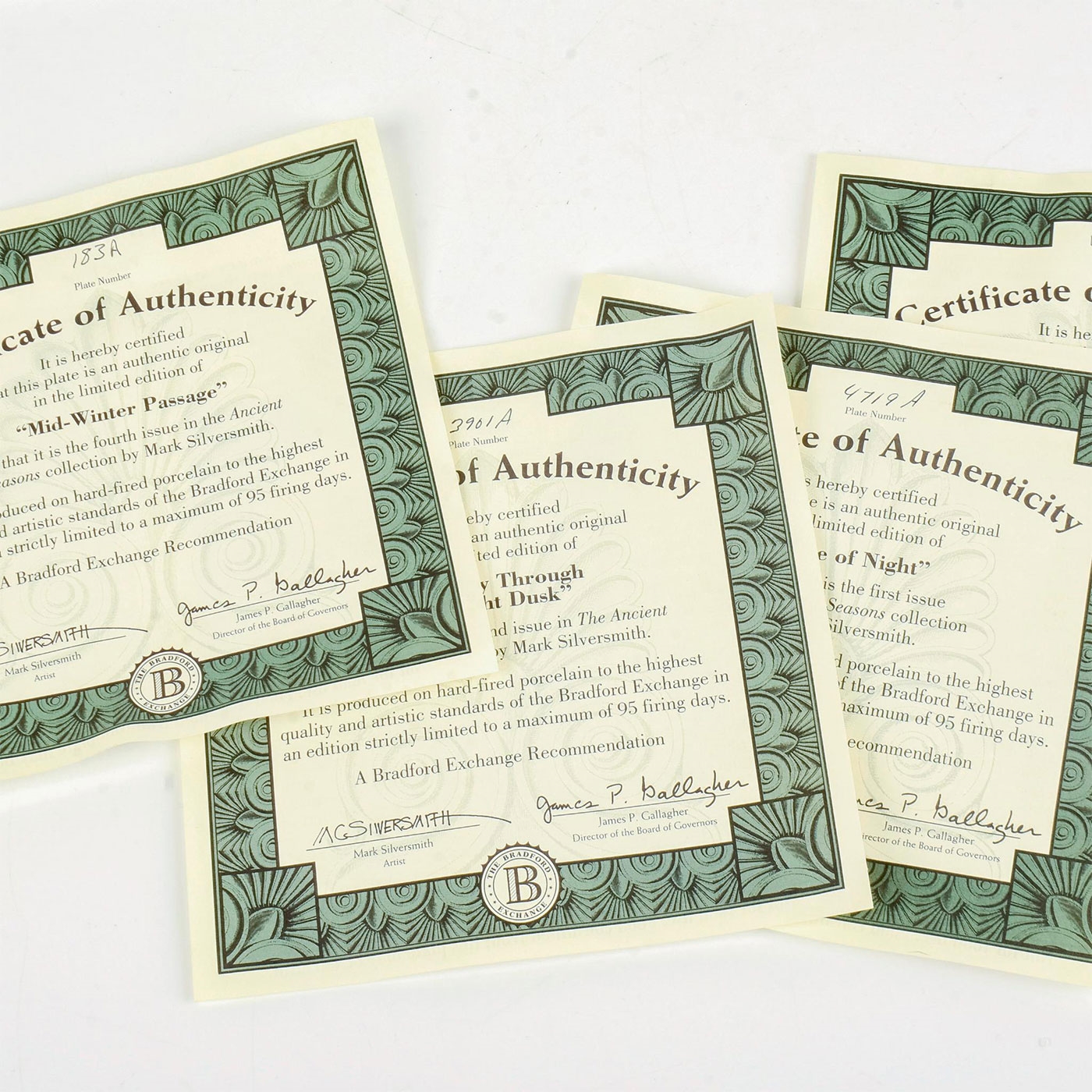 Mark Silversmith | 4pc The Bradford Exchange Porcelain Native American ...