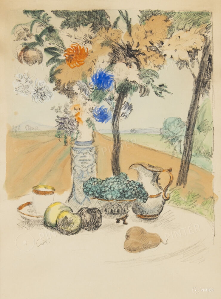 Istvan Csók | Still Life with Flowers | MutualArt