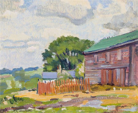 Peter Clapham Sheppard | Rural Farm Scene | MutualArt