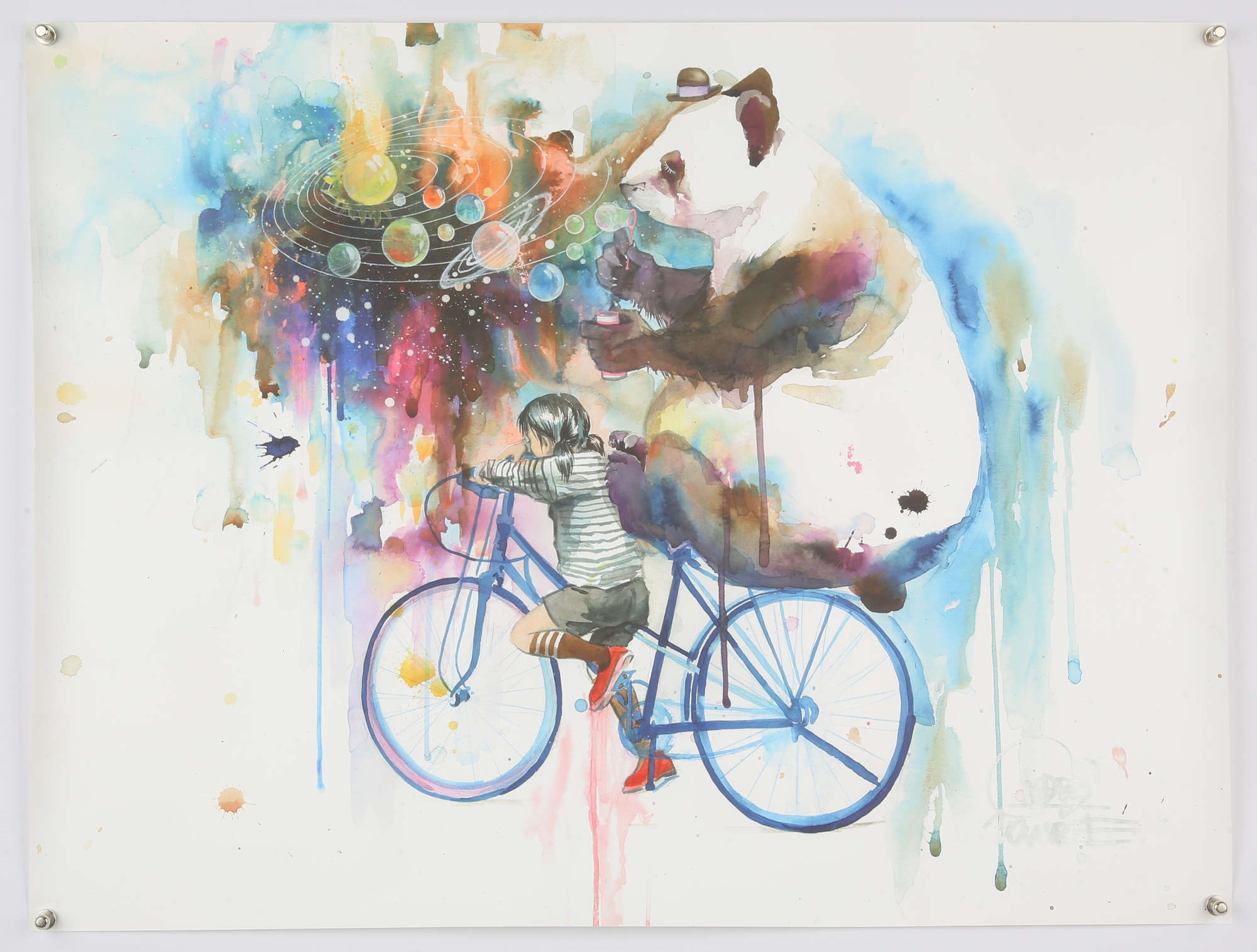 Lora Zombie | Girl and a Panda | MutualArt
