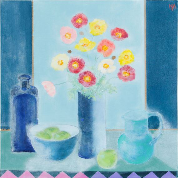 David Gordon Hughes | POPPIES BY A WINDOW | MutualArt