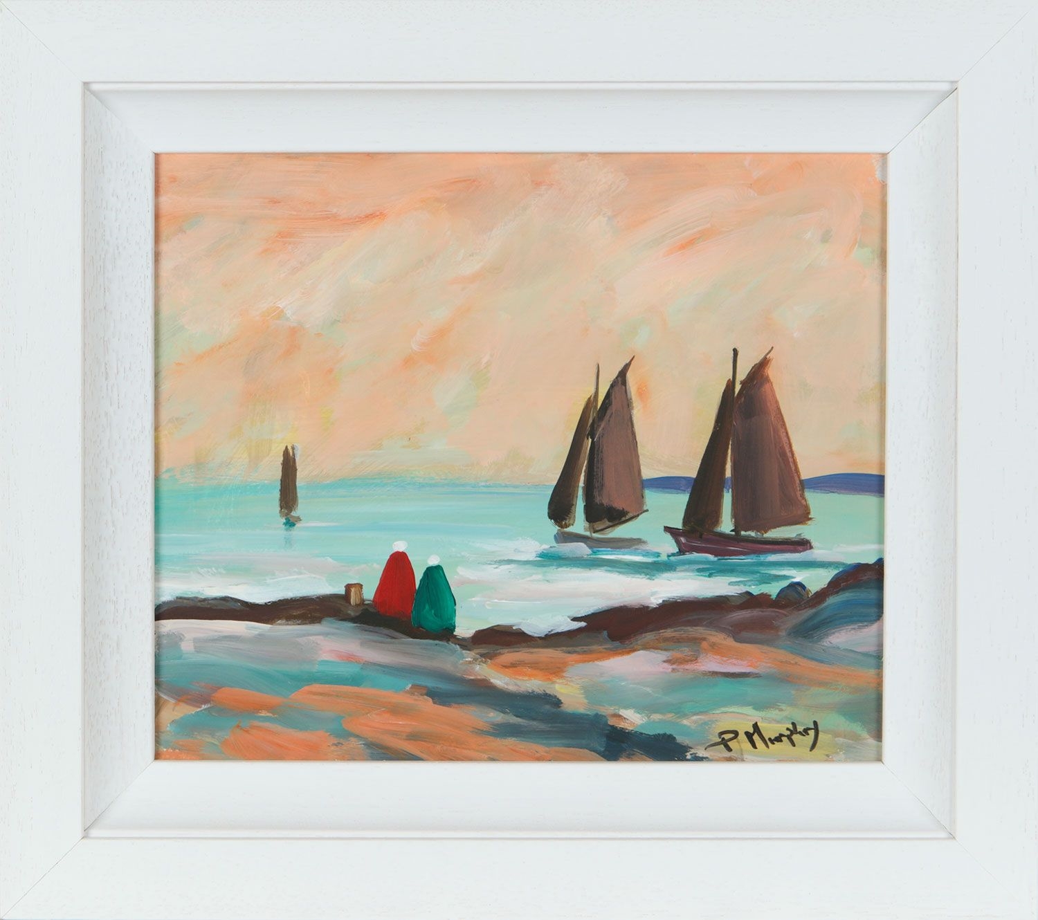 Patrick Murphy | WATCHING THE BOATS | MutualArt