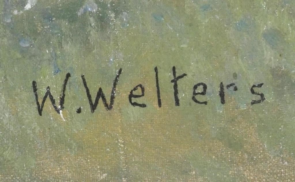 Willem Welters | Oil on canvas landscape with mountains by Willem ...