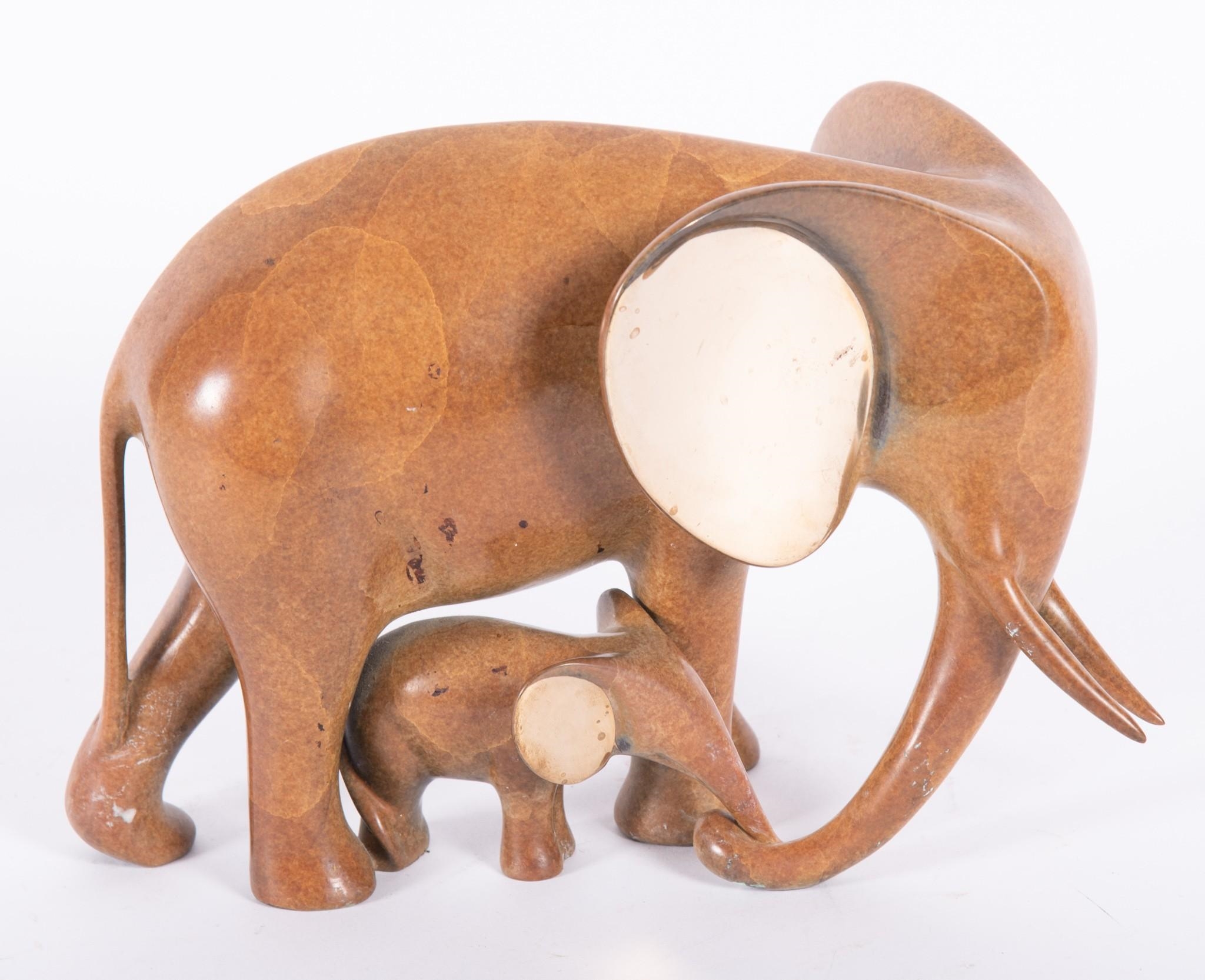 Loet Vanderveen | Elephant and Baby | MutualArt