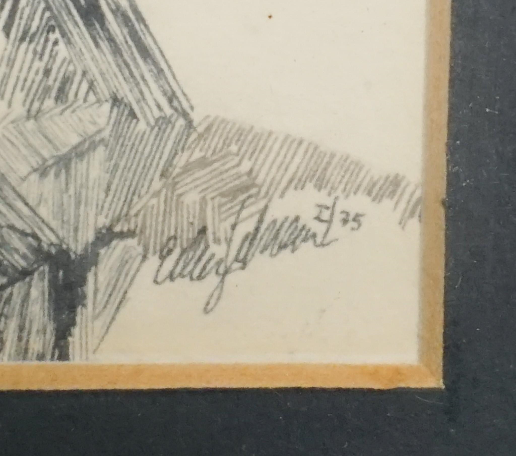 Eileen Schramm | Two Ink on Paper Drawings and One Black and White ...