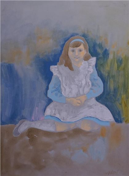 Joseph Aubert | Portrait of a Young Girl | MutualArt