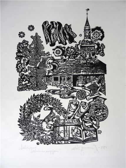 Dainis Rozkalns | Dedication to the Valmiera Museum (1984) | MutualArt