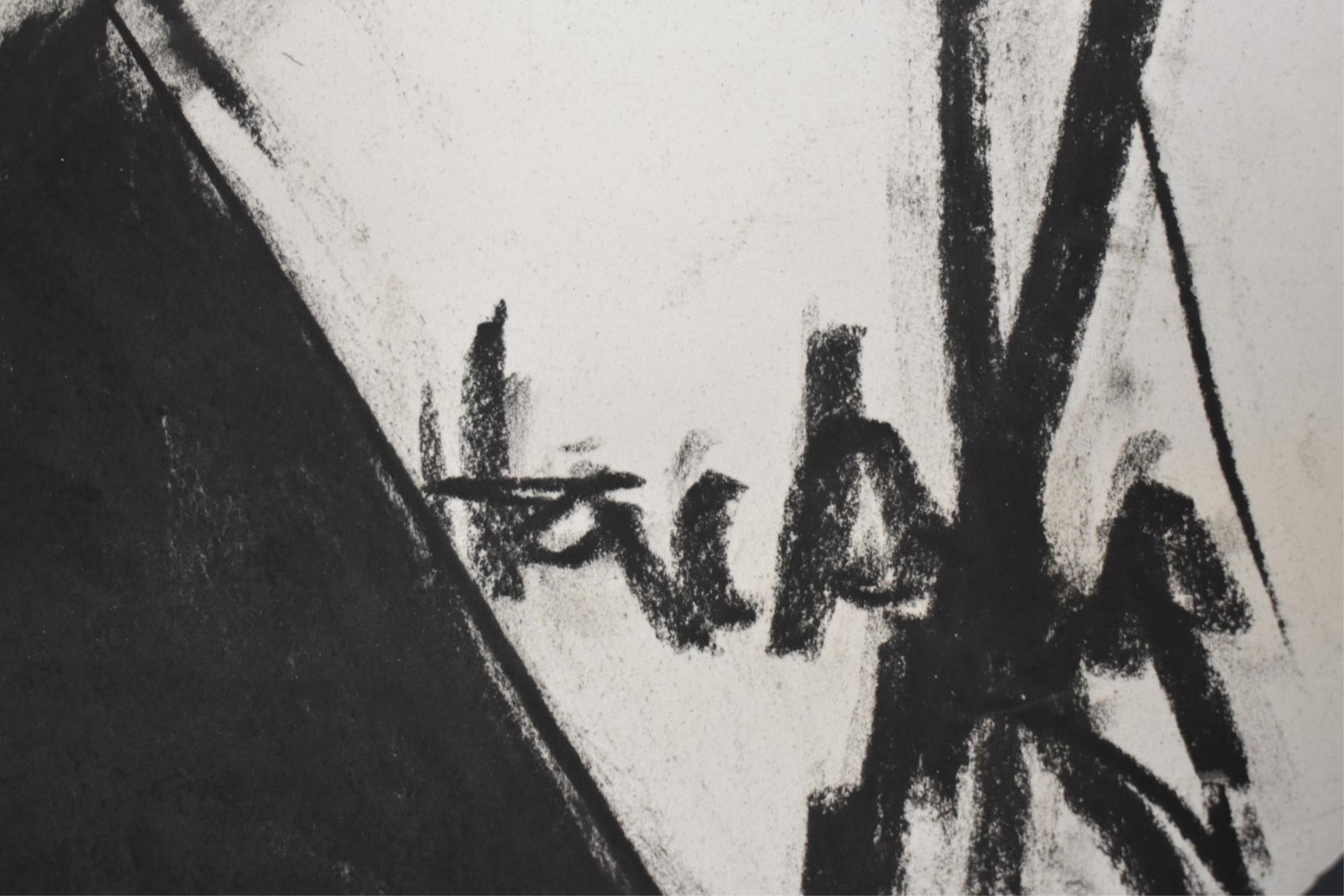 David Gregory Hacker | Original abstract charcoal on paper by listed ...