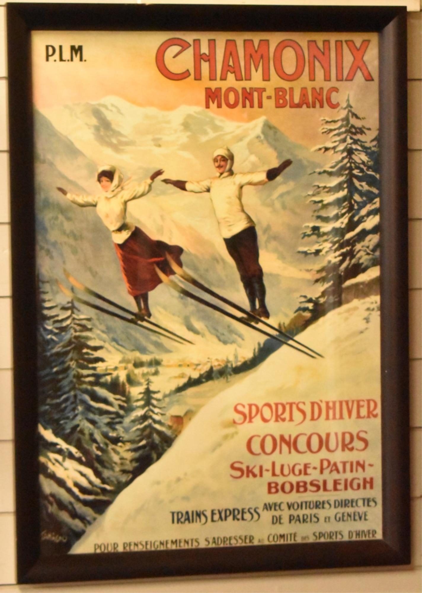 Francisco Tamagno | CHAMONIX MONT-BLANC SKI POSTER | MutualArt