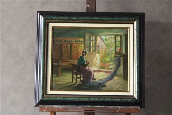 Jules-Alexandre Grün | Jules Alexandre GRÜN (1868-1934) Woman at the ...