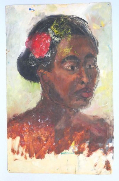 Nicole Marette | Suite of 10 drawings of portraits Gouache on paper ...