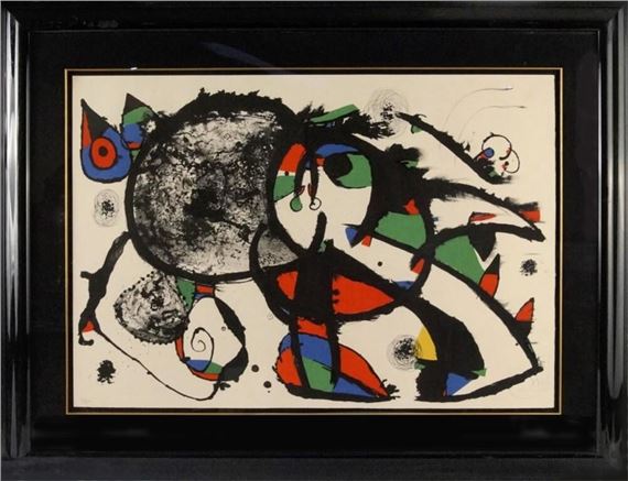 Joan Miró | Joan Miro' Hommage a Masson 1977 Lithograph (1977) | MutualArt