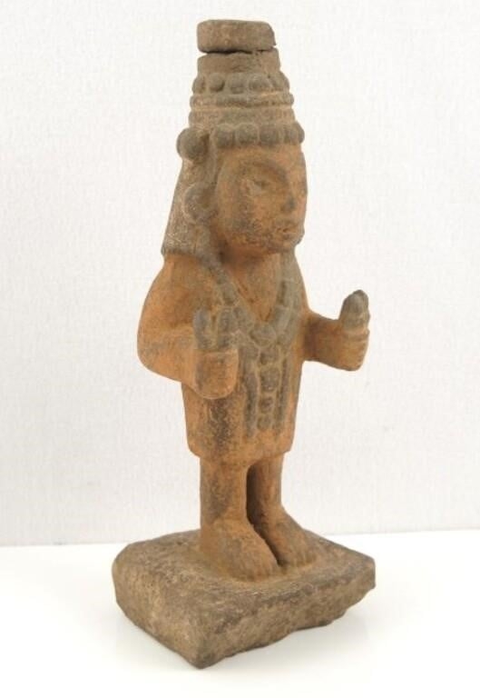 Mexican School | Aztec Maize Goddess Chicomeocatl with provenance ...