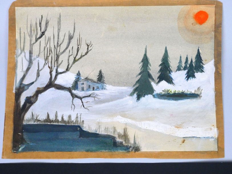 Nicole Marette | Suite of 7 drawings around the journey (Circa 1960 ...