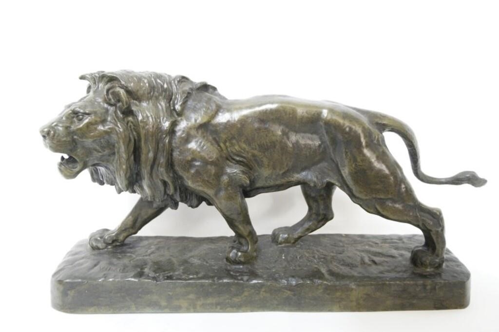 Henri Vidal | After Henri Vidal bronze Lion | MutualArt