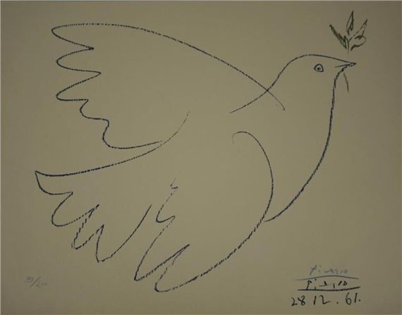 Pablo Picasso | Pablo Picasso Dove of Peace 1961 Lithograph (1961 ...