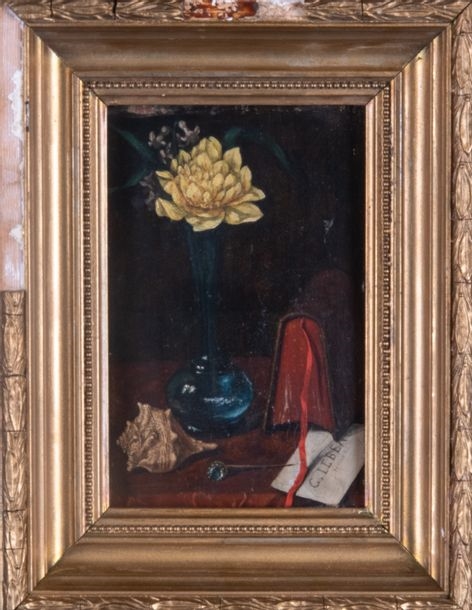 Chris Lebeau | Composition à la fleur, au livre au coquillage et à l ...