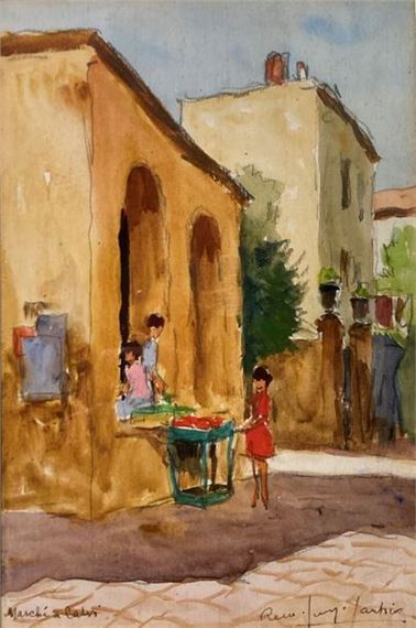 Rene Georges Gautier | René Georges GAUTIER (1887-1969) Two village ...