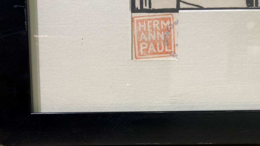 Paul Hermann | HERMANN PAUL Couple greeting each other Ink... - Lot 339 ...