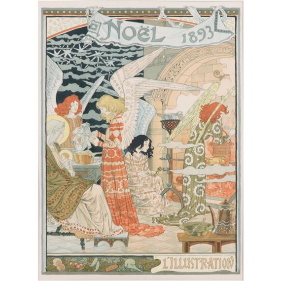 Eugène Grasset | French Art Nouveau Noel 1893 L'illustration Christmas ...