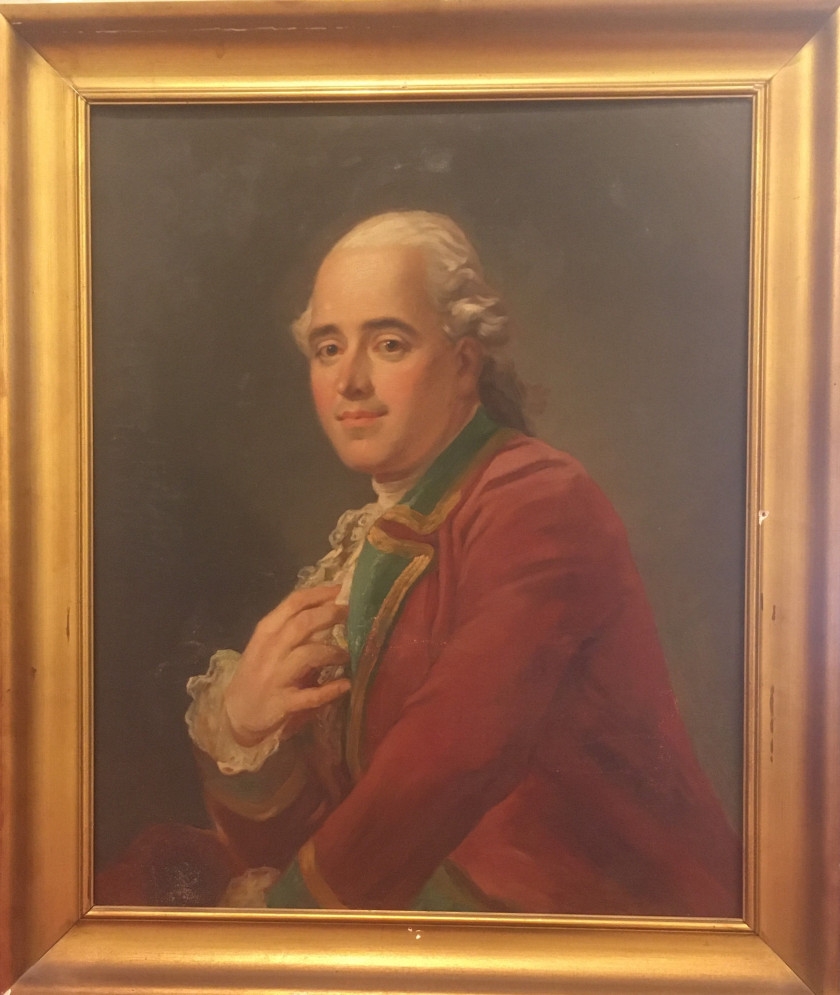 French School, 18th Century | Portrait de gentilhomme à la veste rouge ...