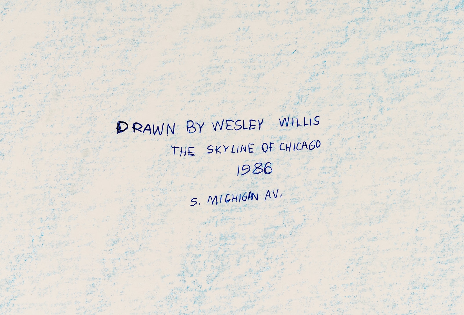 Wesley Willis | The Skyline of Chicago (1986) | MutualArt