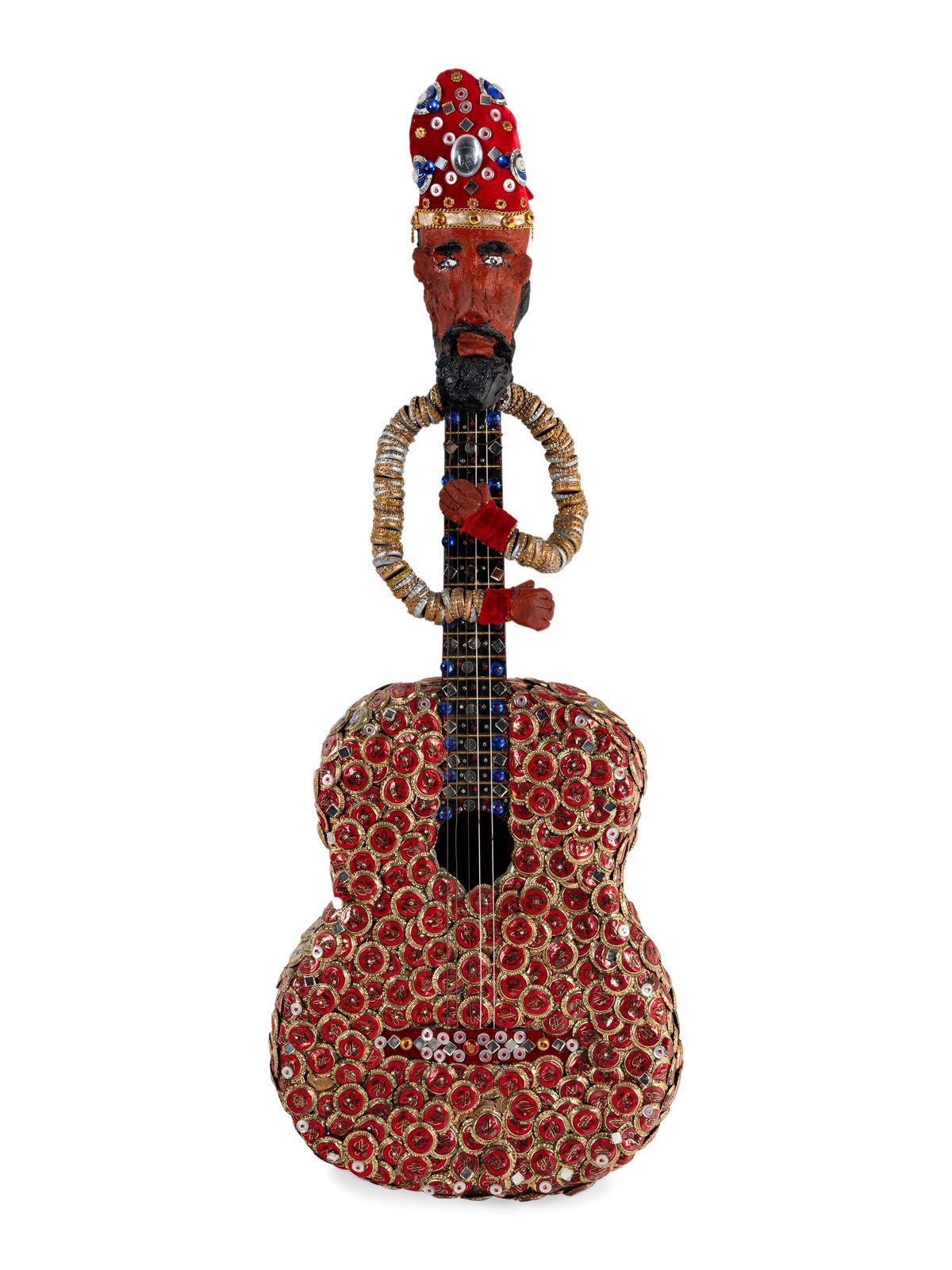 Mr. Imagination | Self Portrait Bottlecap Guitar (2006) | MutualArt