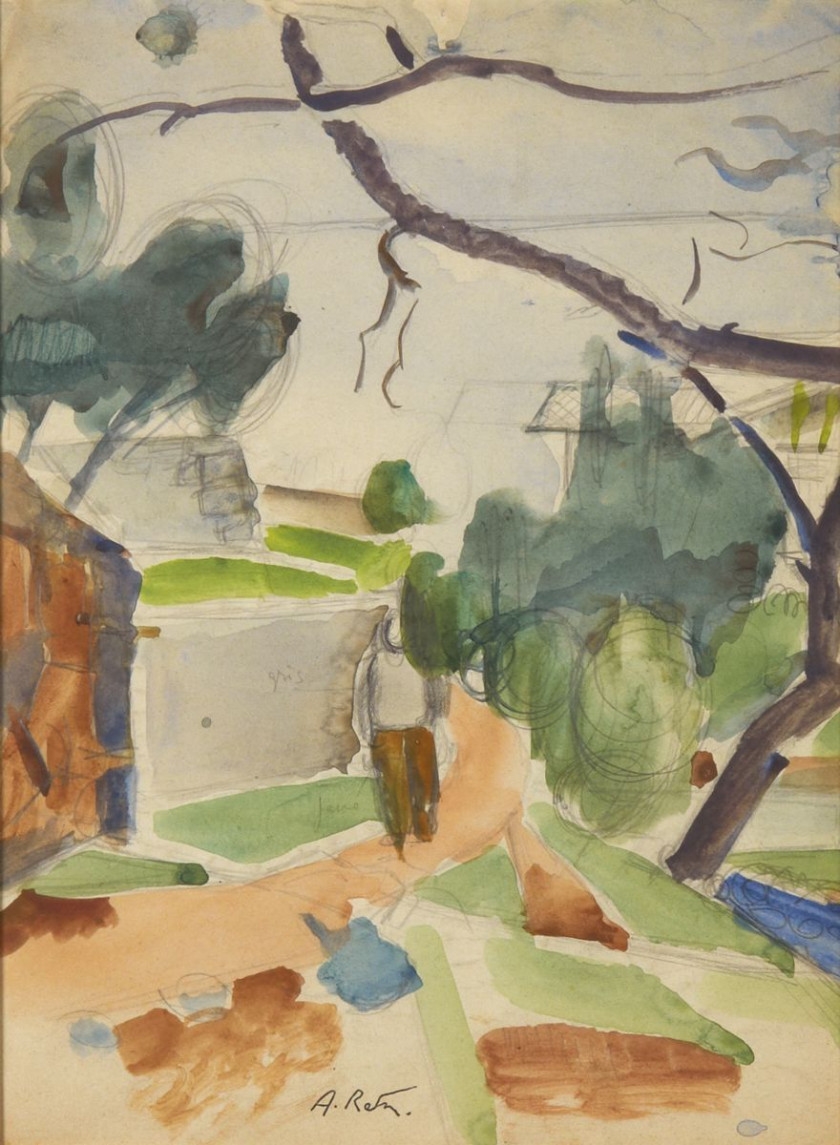 Alfred Reth | PERSONNAGE DANS UN JARDIN | MutualArt