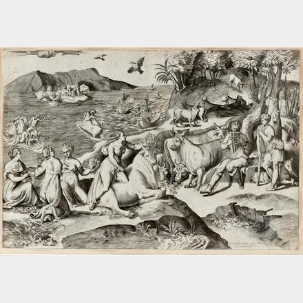 Giulio di Antonio Bonasone | Der Raub der Europa (1546) | MutualArt