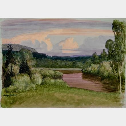 Erich Erler-Samaden | Gewitterabend (1910) | MutualArt