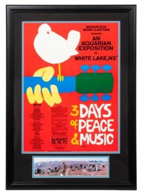 Arnold Skolnick | Original Woodstock Music Fest Poster & Photo. | MutualArt