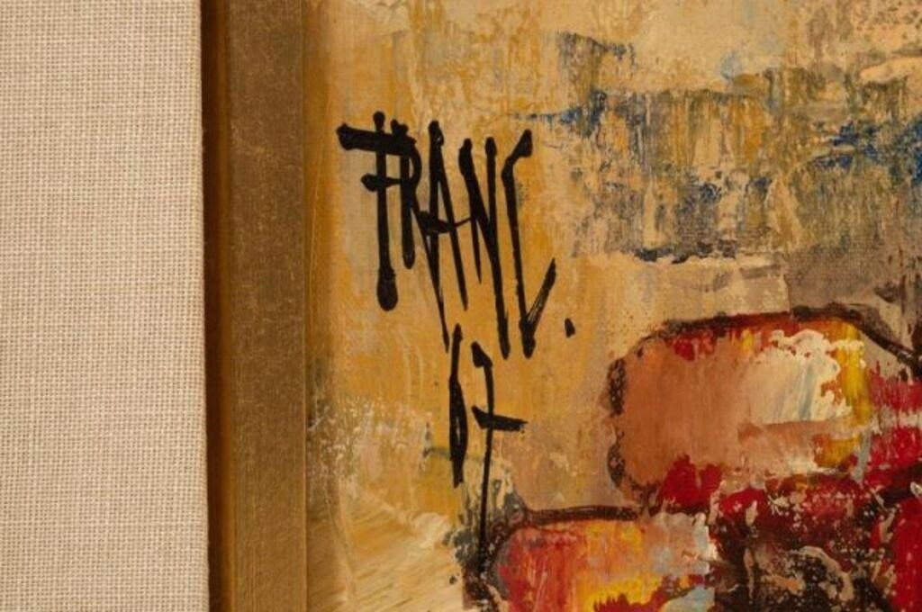 Francois Franc | Francois Franc Mid-Century Still Life Painting ...