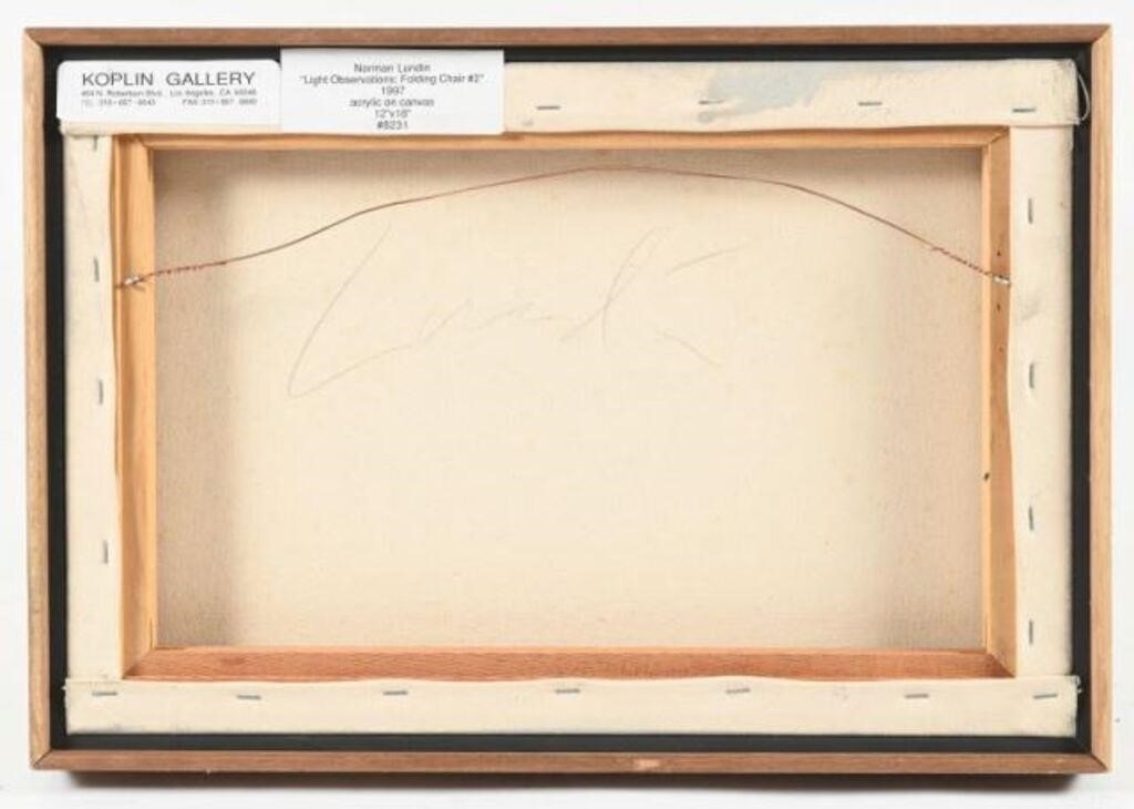 Norman Lundin | Oil Painting of Chair by Norman Lundin. | MutualArt